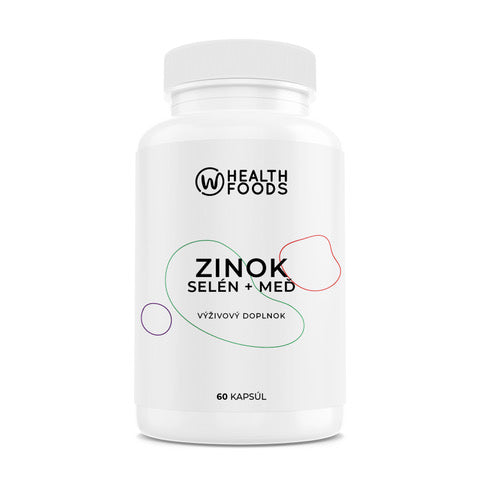 Zinok 20 mg (Bisglycinát zinočnatý) + Selén & Meď – wHealth Store